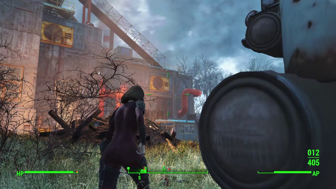 Fallout 4 - Fighting the Forged Raider Gang (1 Shot Double Kill) - YouTube