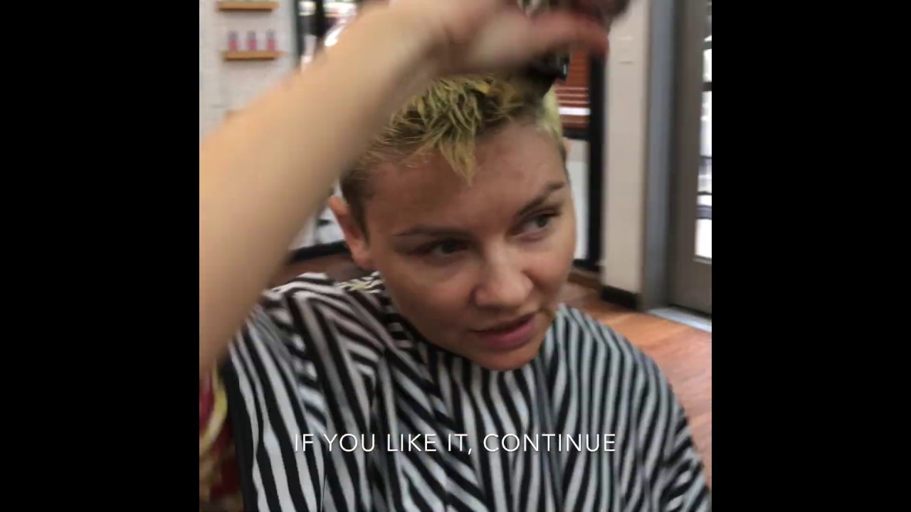 DIY BUZZCUT TUTORIAL - YouTube