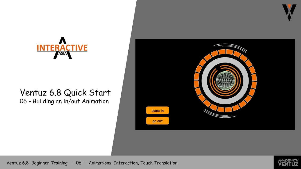 Ventuz Quick Start Tutorial - 06 - Animation Part 2 - YouTube
