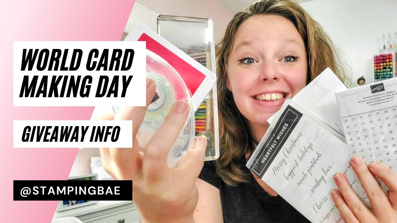 GIVEAWAY: 2021 World Card Making Day - YouTube