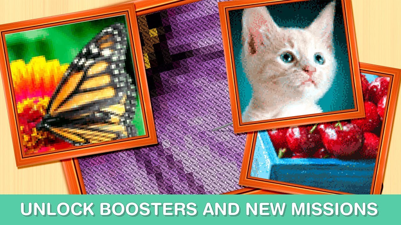 Cross Stitch Easy Puzzle Game Gameplay Video Android/iOS - YouTube