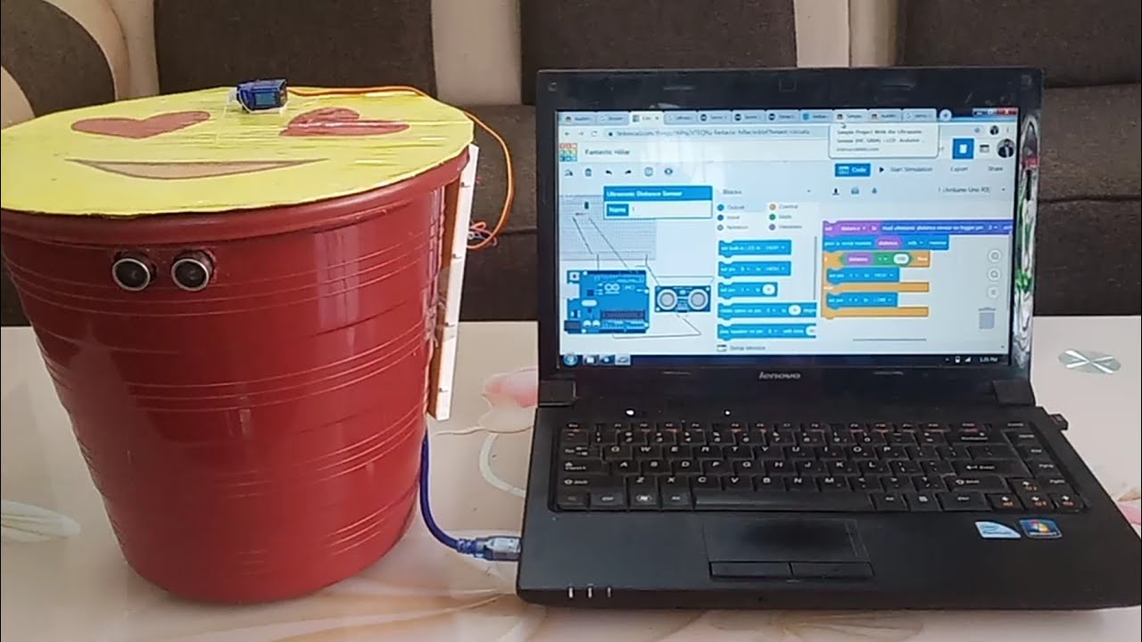 Smart Dustbin || Kids Programming || Scratch and Arduino - YouTube