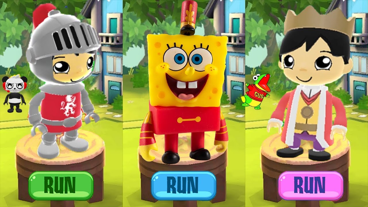 Tag with Ryan - Sir and Royal Ryan vs SpongeBob Band Geeks - Run ...