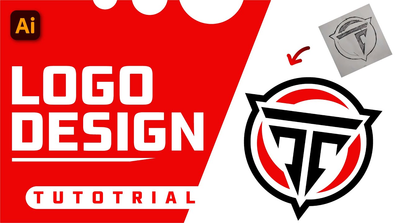 Mastering the Modern T Logo Design tutorial in Adobe Illustrator - YouTube