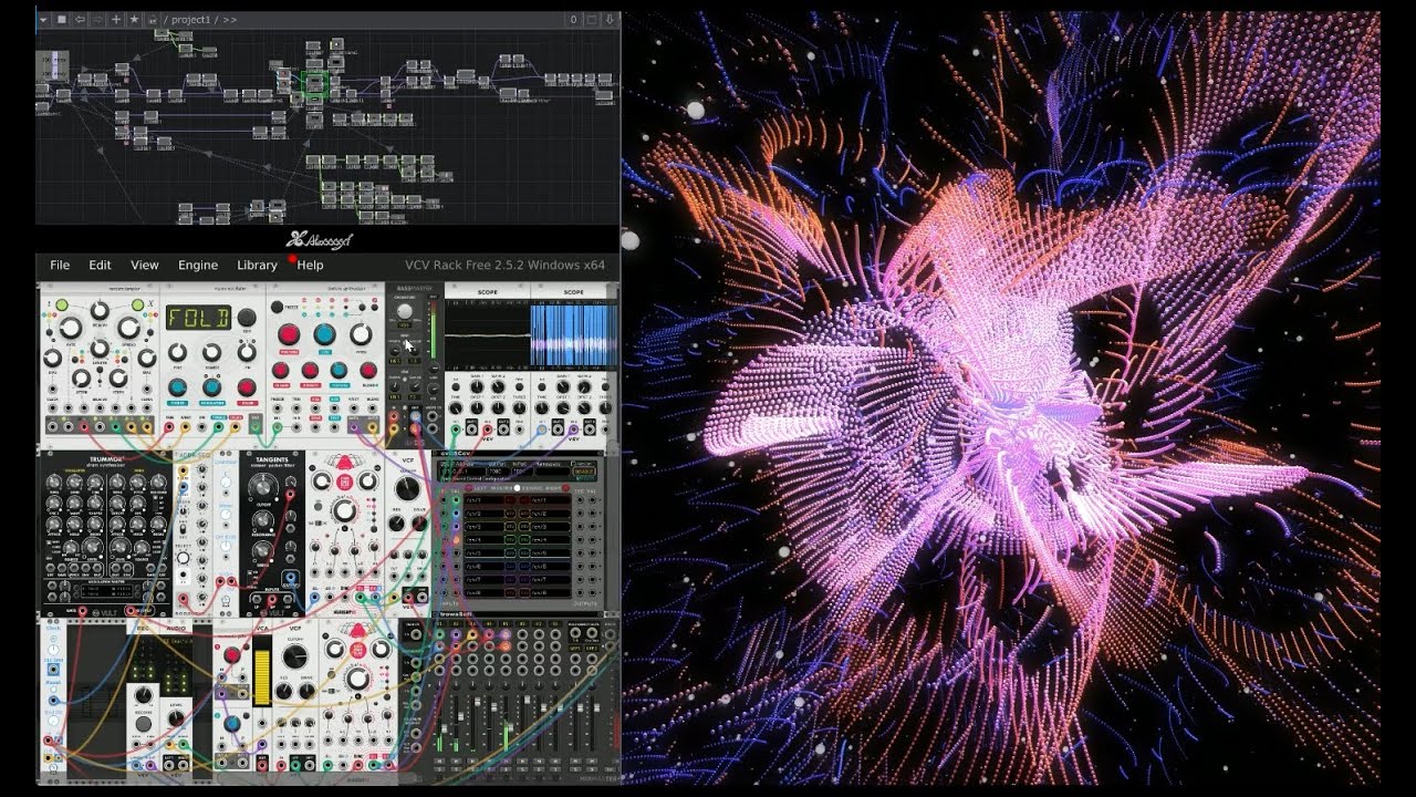 Echoes of Void | VCV+Touchdesigner Audio Visual Interaction - YouTube