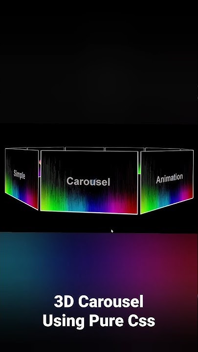 3D carousel animation using Html Css |wait for end|#coding #shorts #viral - YouTube