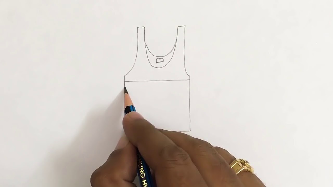 how to draw vest step by step for kids - YouTube