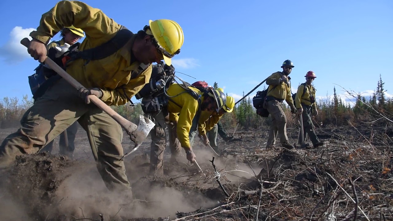 Fireline Video: Initial Attack Crew Dig into Peat Looking for Hot Spots ...