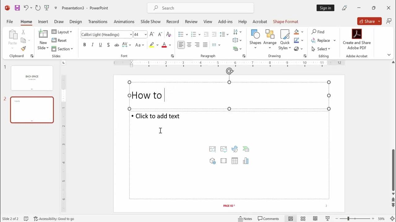 How to write superscript in PowerPoint page numbers - YouTube