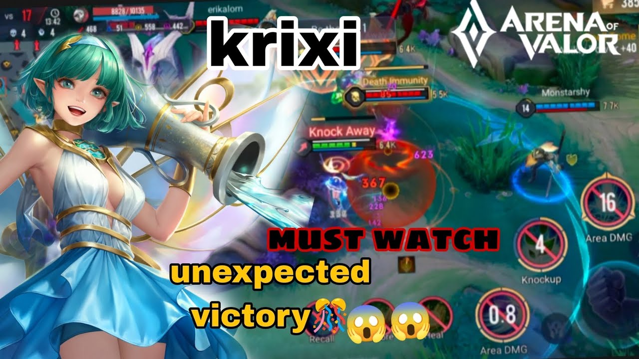 AOV krixi// unexpected victory ️/must watch//arena of valor krixi//ROV ...