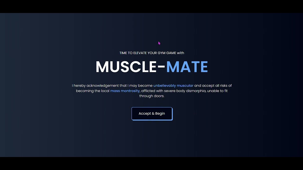 Muscle Mate App Demo - YouTube
