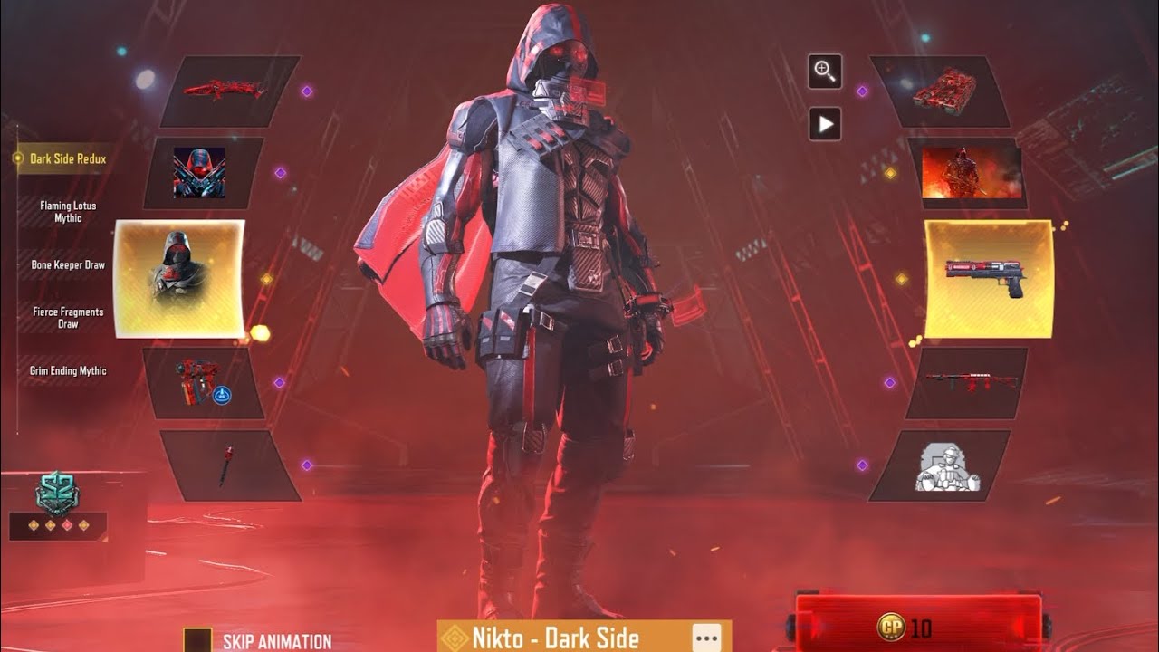 Codm 3 Spin On Dark Side Lucky Draw | Nikto Dark Side & .50 GS Calamity ...