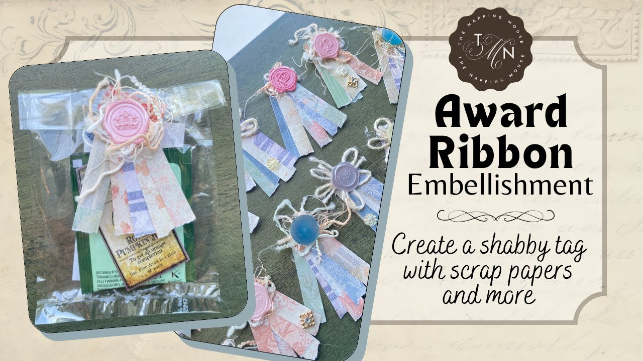 Turn Scrap Paper into a Shabby Award Ribbon Tag | Junk Journal ...