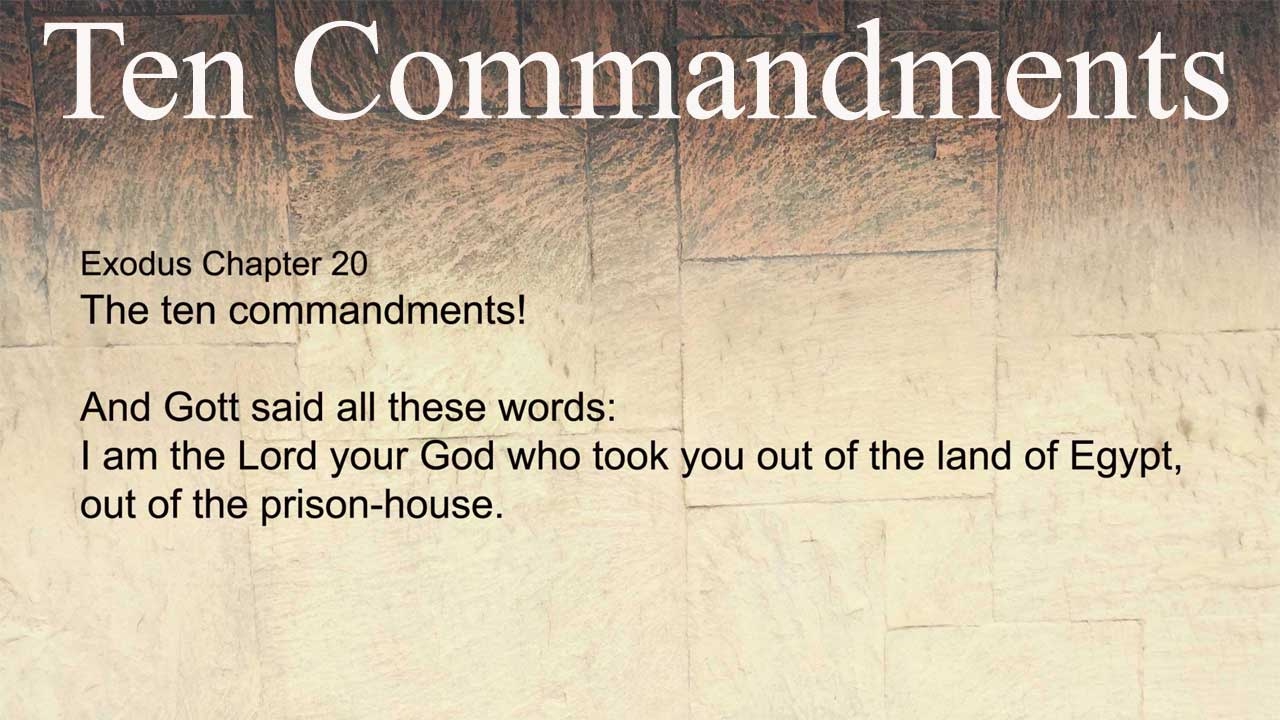 Ten Commandments. God's instructions for the whole world. - YouTube