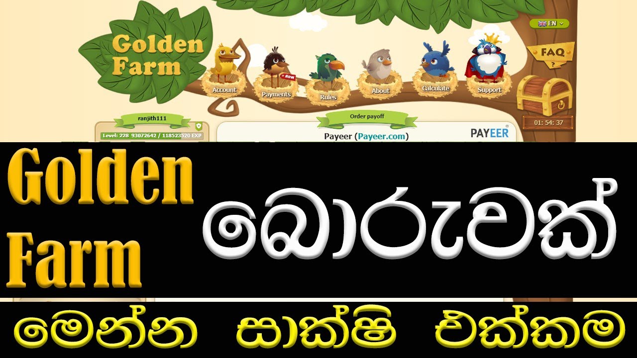 golden farm | earn money with golden farm | e money | online money ...