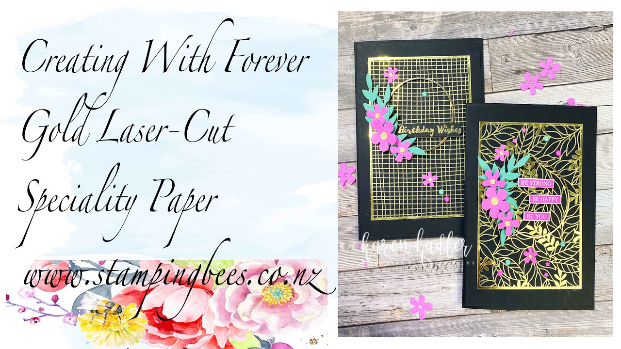 Highlighting the Forever Gold Laser-Cut Specialty Paper - YouTube