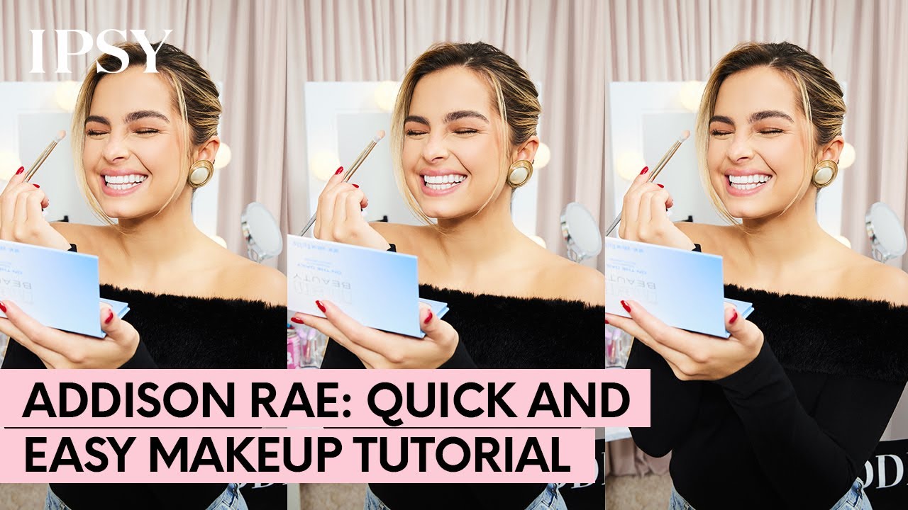 Addison Rae: Quick and Easy Makeup Tutorial - YouTube