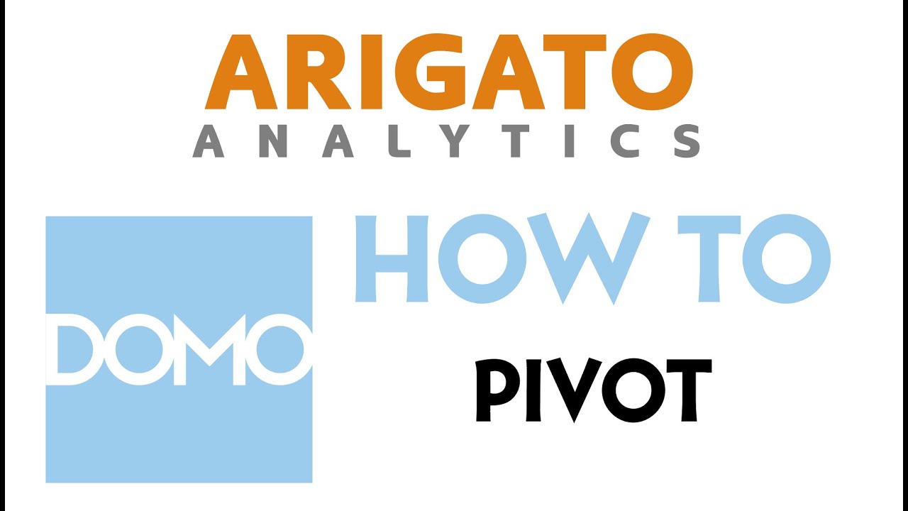 Domo: Using Pivot in Magic ETL - YouTube