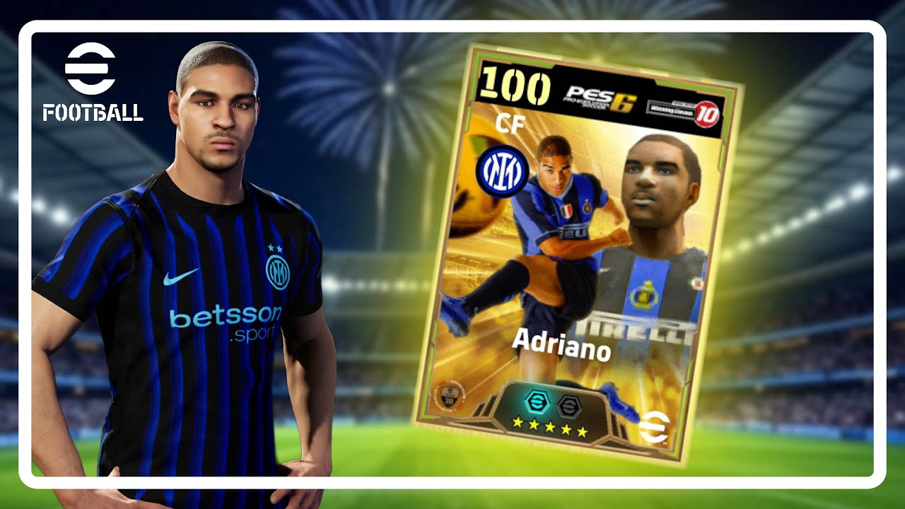 Adriano New eFootball Card Review, Build & Gameplay | eFootball ...