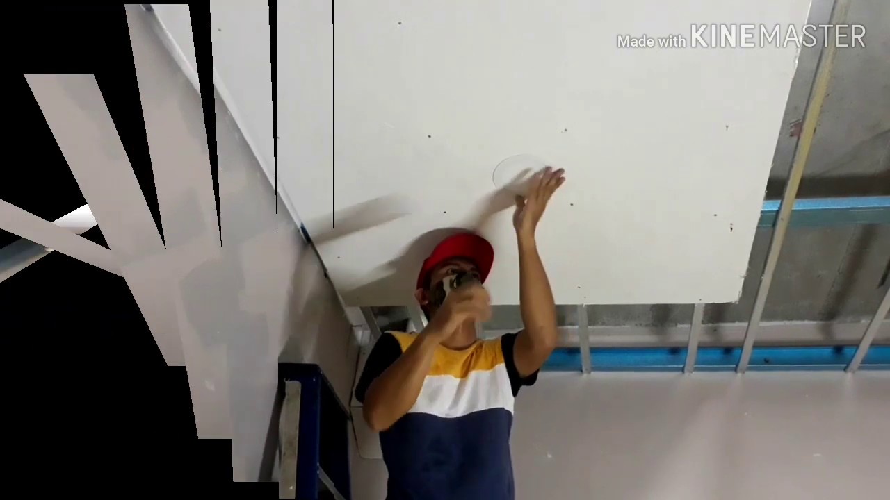 DIY INSTALL PLASTER CEILING /DIY CARA PASANG "plaster ceiling" /DECO ...