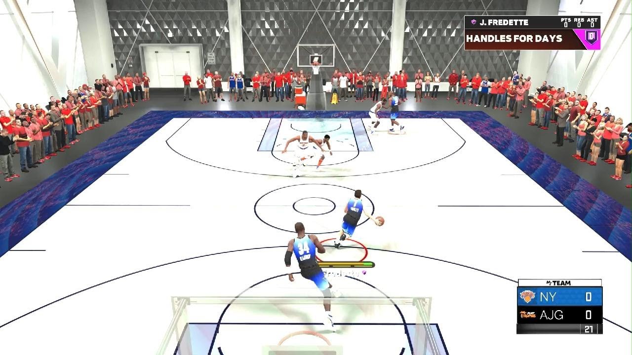 NBA 2K23 Alonzo Mourning Skips Through Lane for the Nasty Jam - YouTube