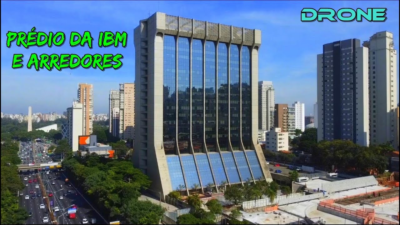 Drone na Avenida 23 de Maio: Edifício Sede da IBM, obras do Lindenberg ...