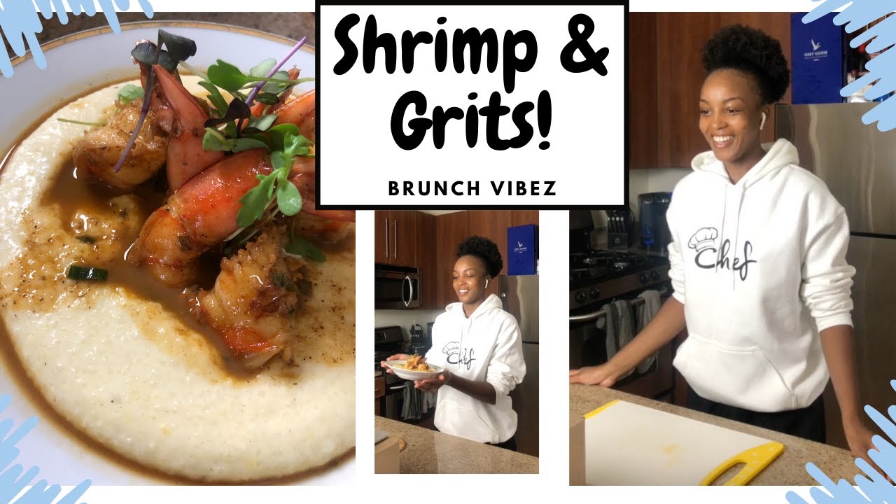 Creamy Southern Style Shrimp & Grits - Brunch Vibez - YouTube