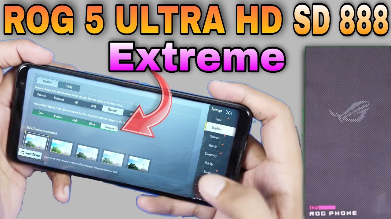 Asus ROG 5 PUBG Mobile Test |ROG 5 ULTRA HD Extreme PUBG Graphics Test ...