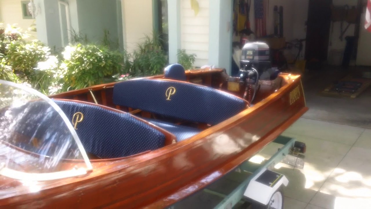 1957 Penn-Yan Captivator 14 Foot Runabout - YouTube