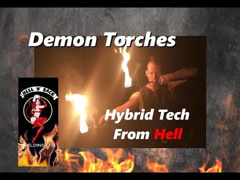 New Hybrid Fire Eating And Firebreathing Demon Torch with Demo - YouTube
