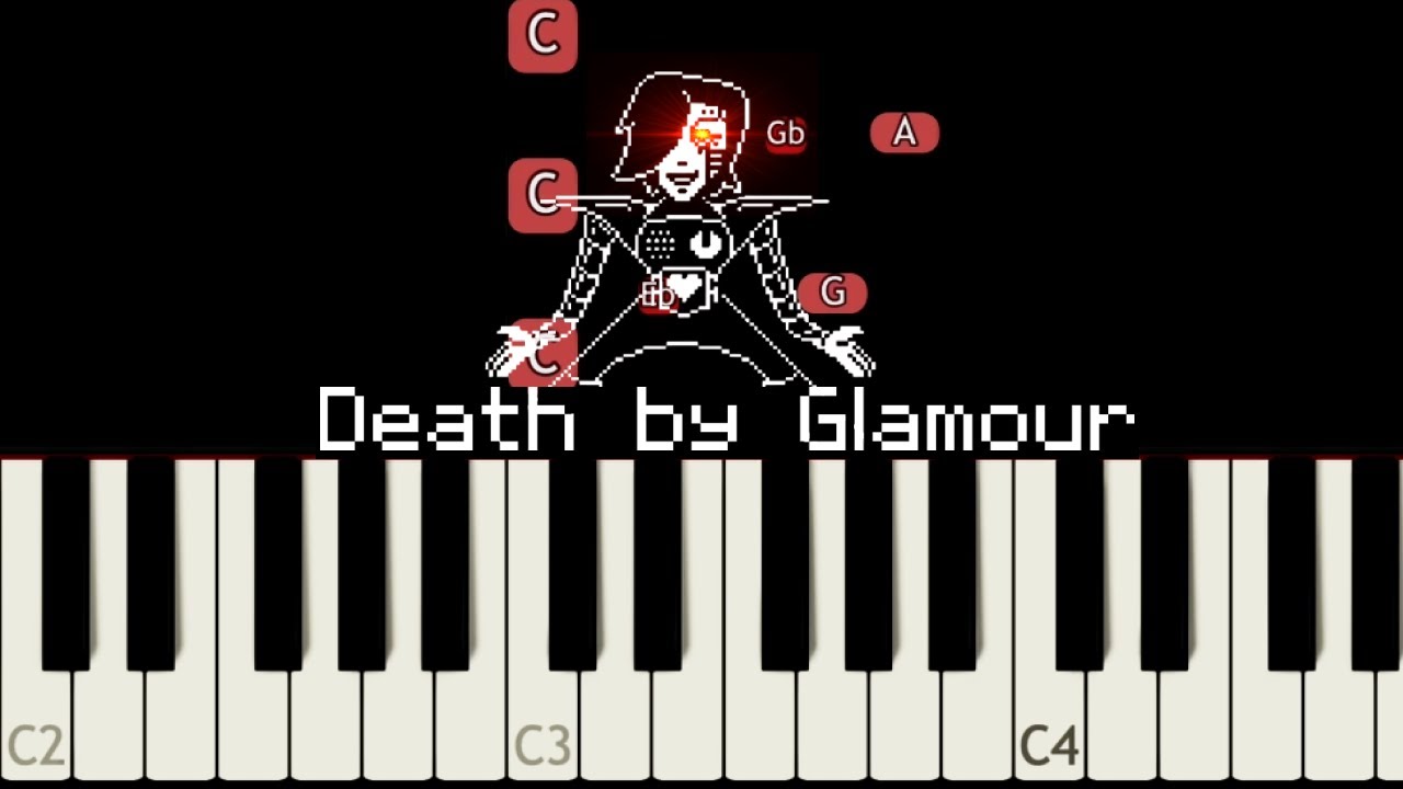 UNDERTALE - DEATH BY GLAMOUR - Piano Tutorial - YouTube