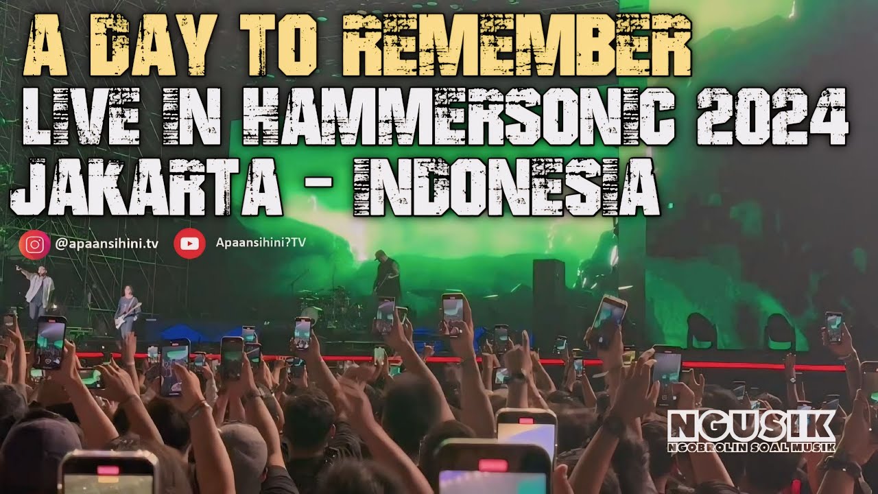 A DAY TO REMEMBER LIVE IN HAMMERSONIC 2024 - JAKARTA INDONESIA ...