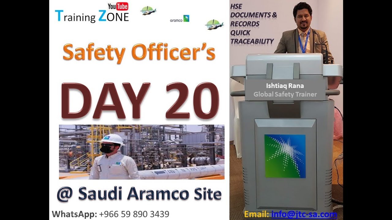 Saudi Aramco Safety Officer Day 20 at Aramco site (HSE documents ...