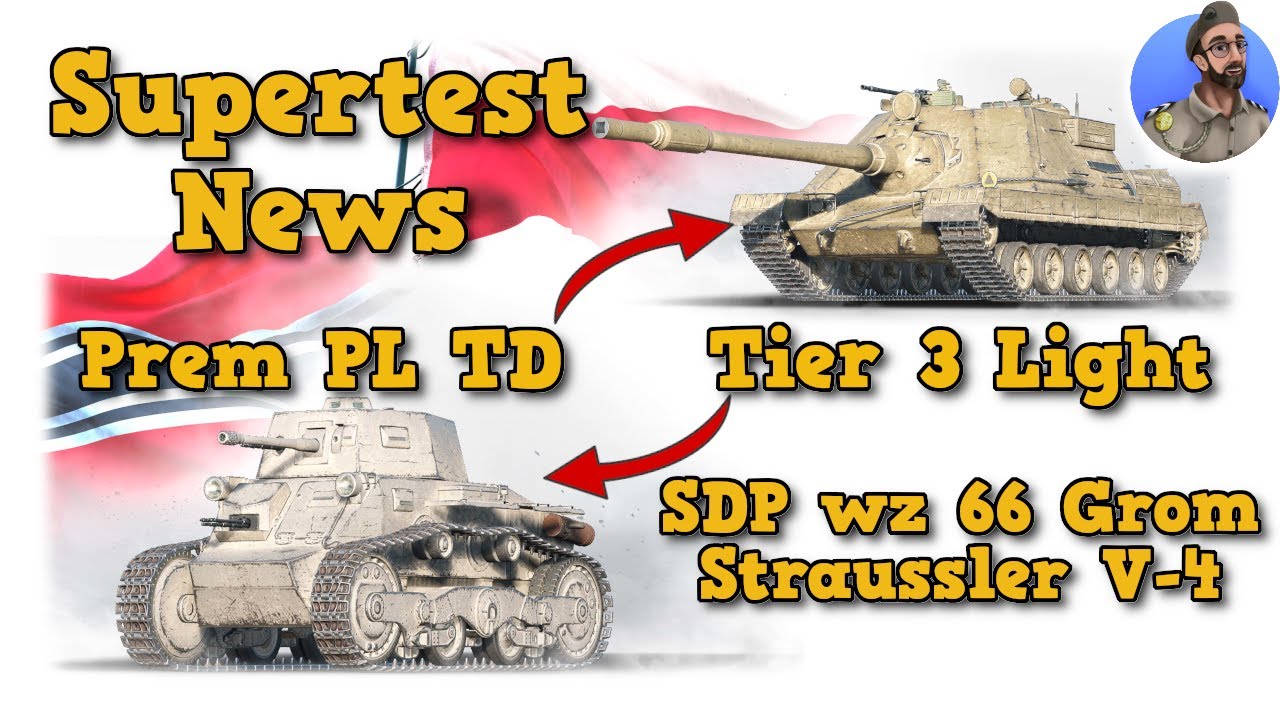 Supertest News - SDP wz 66 Grom & Straussler V-4 - Prem PL TD & Tier 3 ...