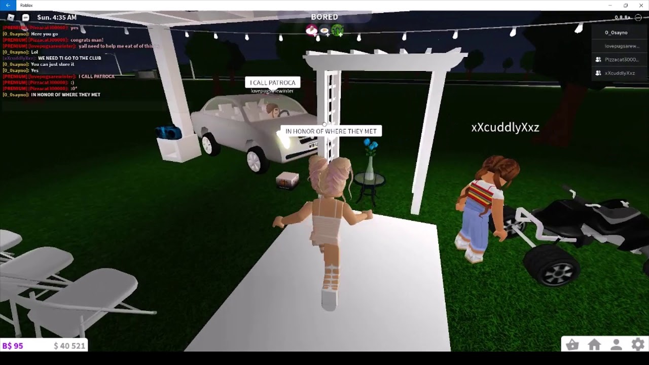 Patricia and Speedo are getting married!! (Roblox Bloxburg Roleplay ...