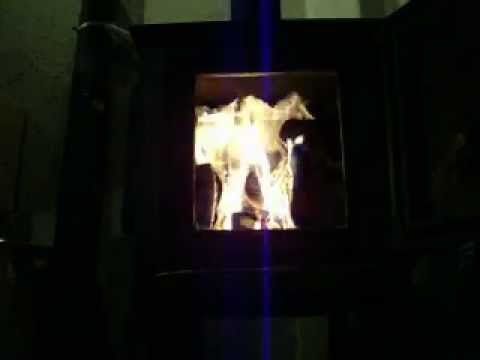 Fisher Baby Bear Wood Stove w/Baffle - YouTube