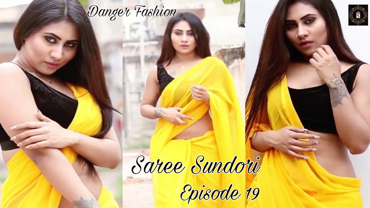 Saree Sundori | Episode 19 | Dimple Paul | Yellow Georgette Saree ...
