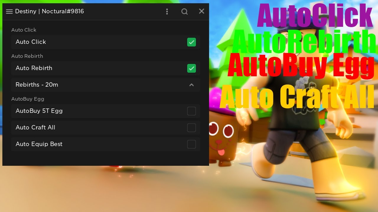 Magic Clicker AutoClick AutoRebirth AutoBuy Egg | Roblox - YouTube