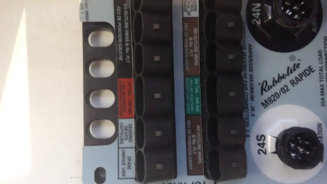 Rubbolite Rear Junction Box/Plate With Amp Superseal Connections ...