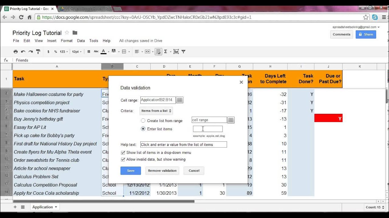 Data Validation - YouTube