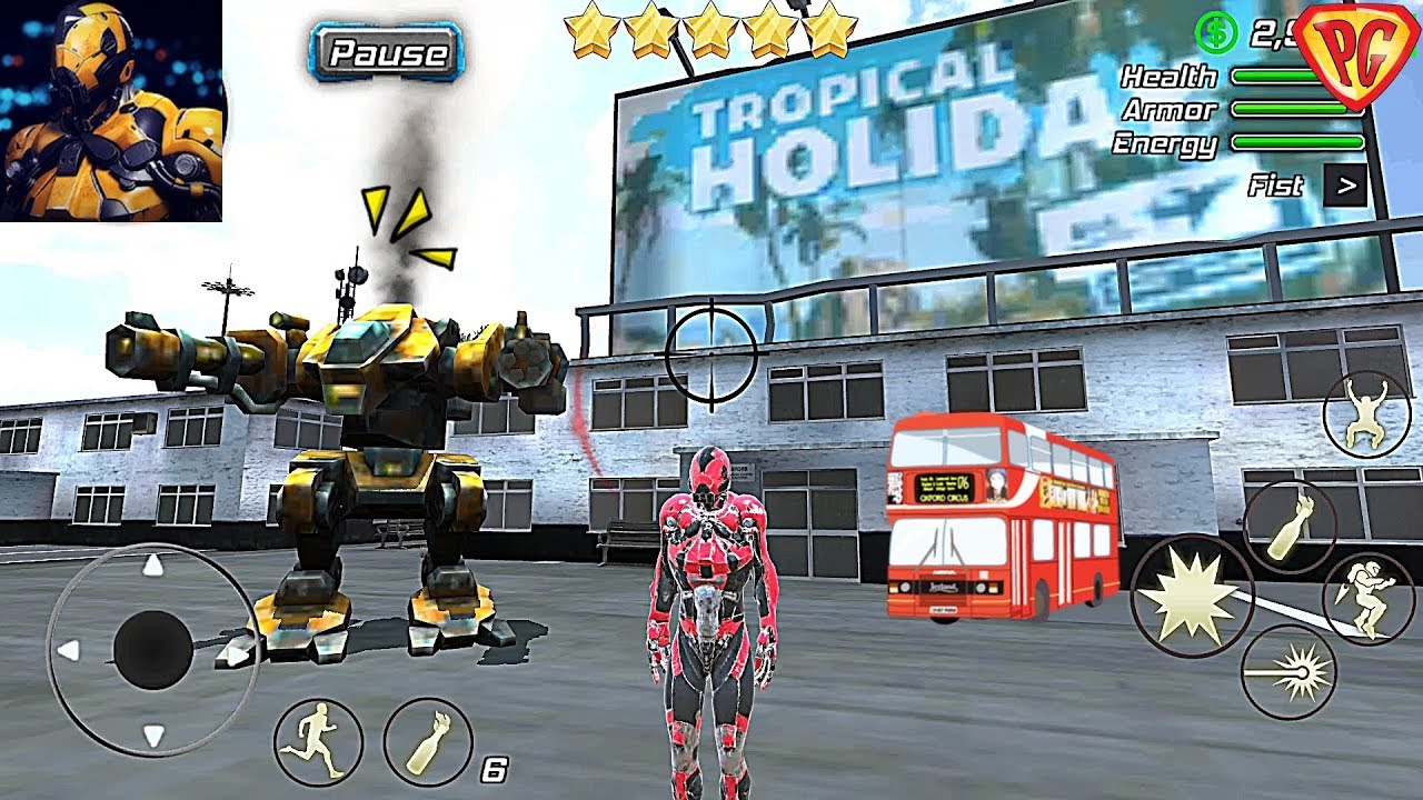 Super Crime Steel War Hero Iron Flying Mech Robot #30 Android GamePlay ...