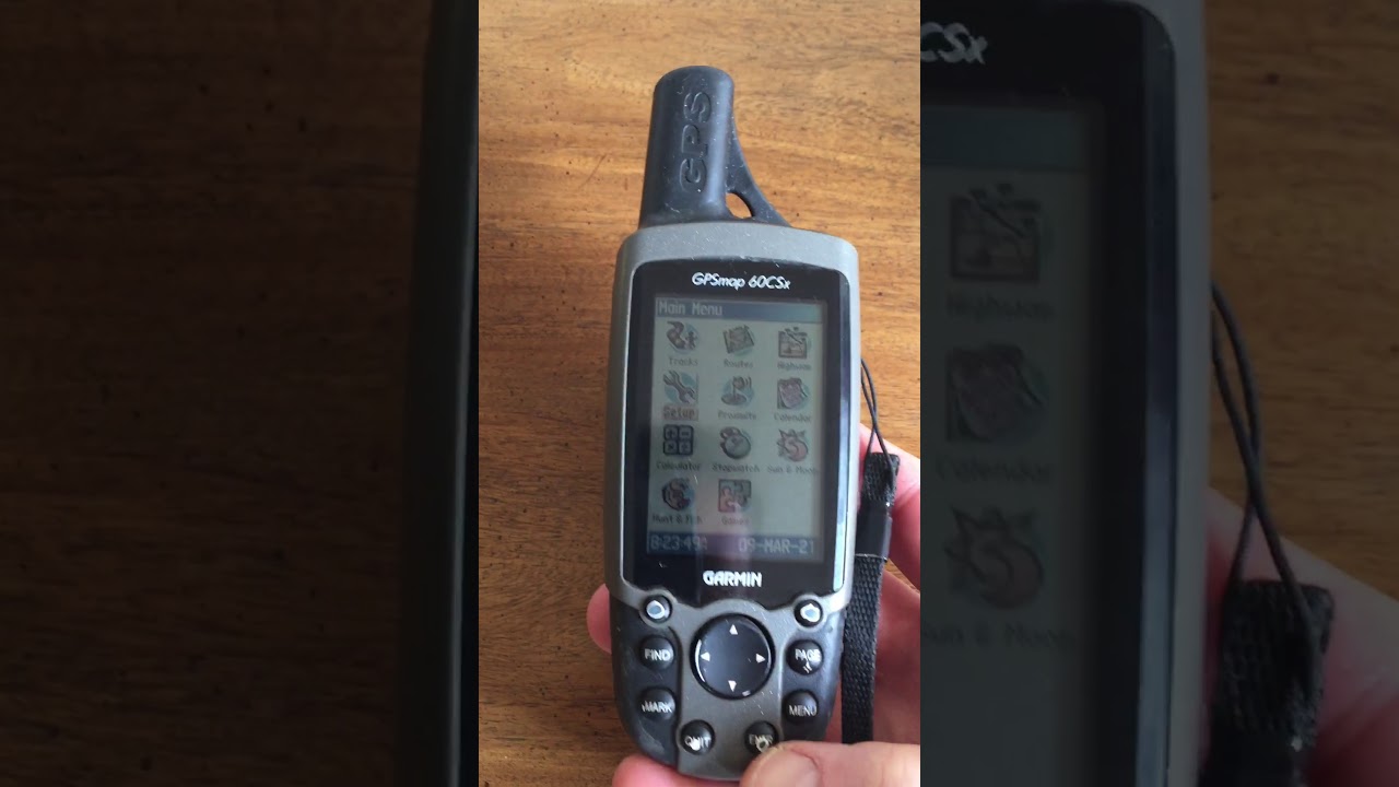 Change Garmin 60CSx coordinate format to Decimal Degrees - YouTube