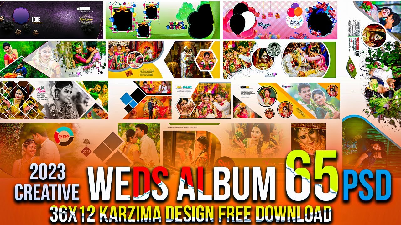 WEDDING creative album 65 psd free download | #wedding #album # ...