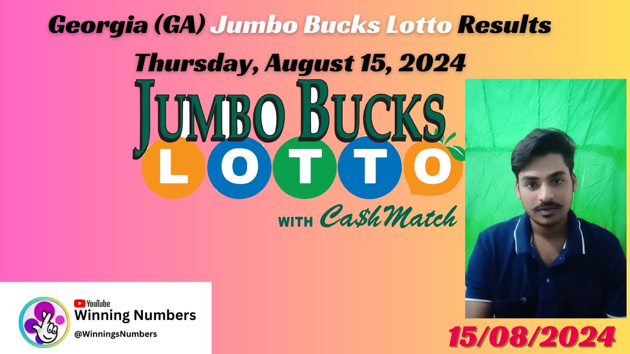 Georgia Jumbo Bucks Lotto Results - August 15, 2024 - YouTube