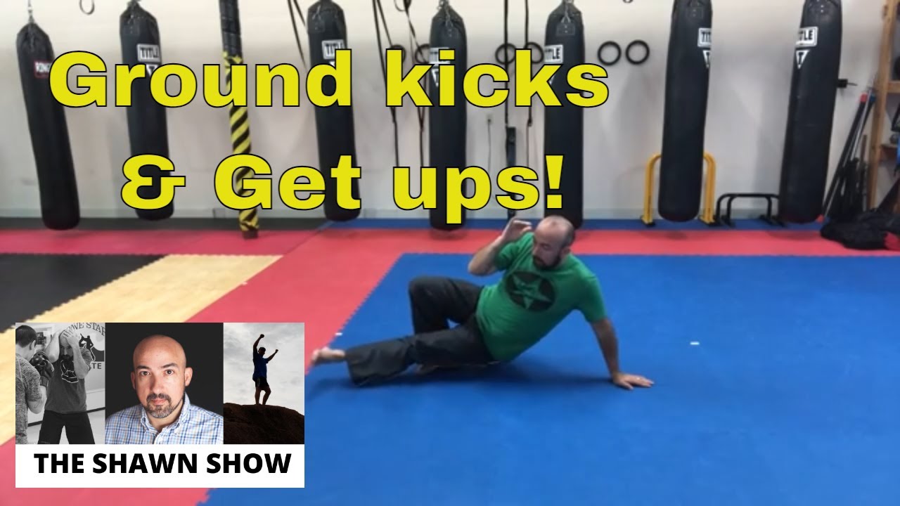 Ground kicks and getup for Fitness & Self Defense - YouTube