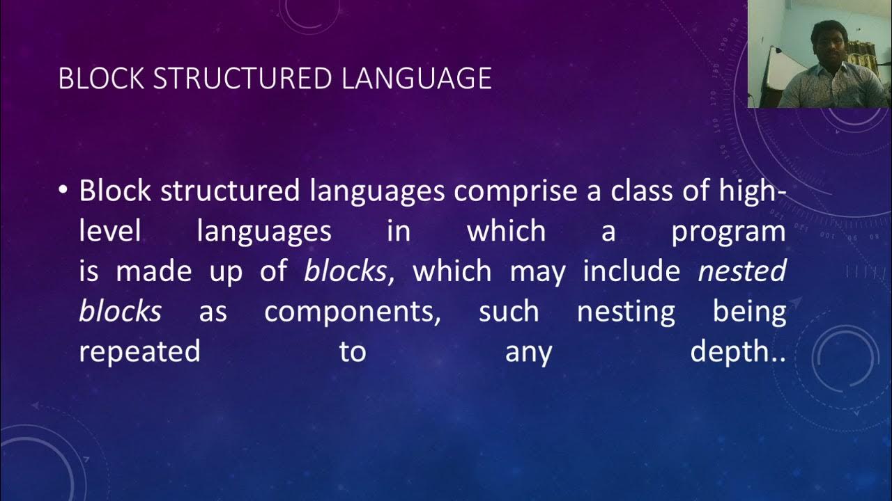 unit 4 block structured language - YouTube