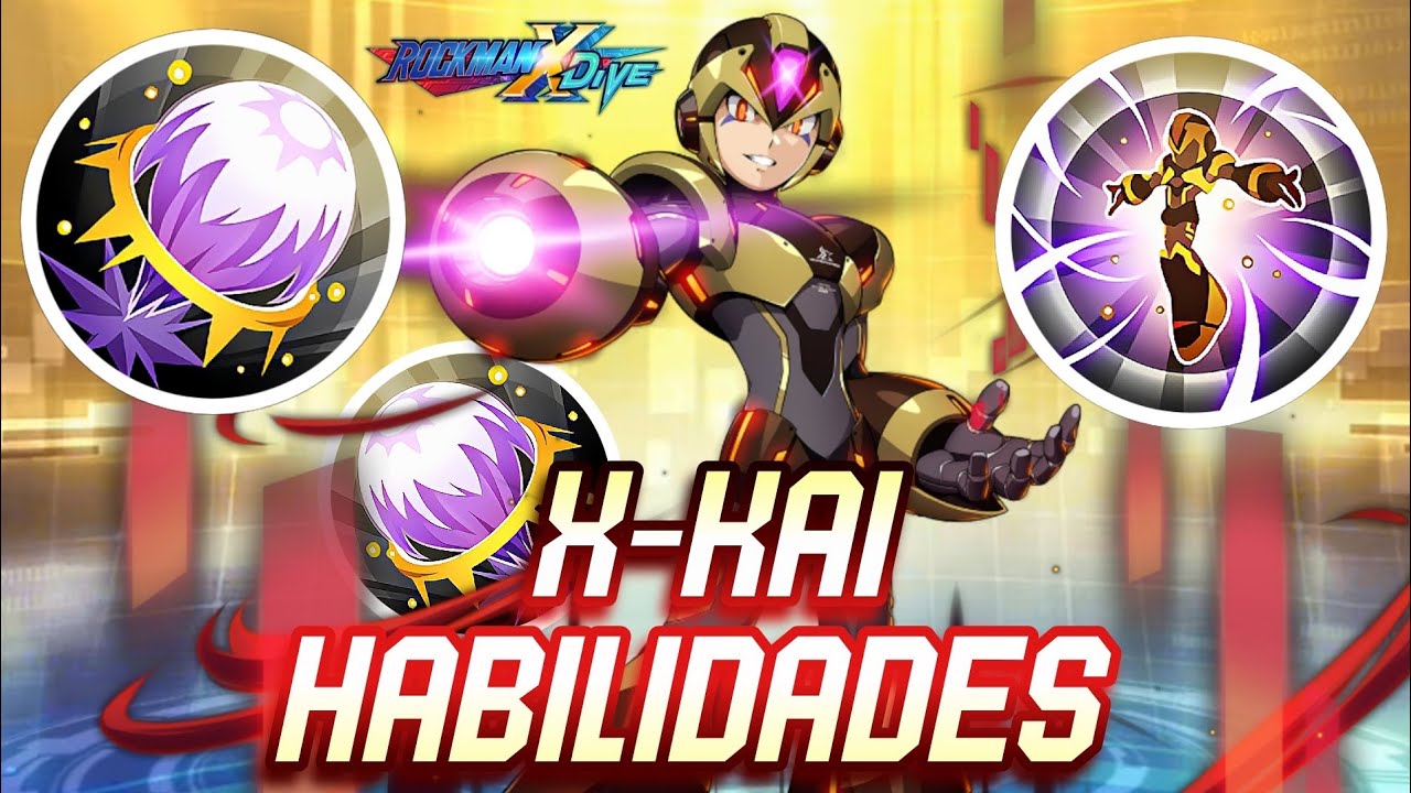 Megaman X Dive X-KAI HABILIDADES: INSANO No PVP, Causa controle ...