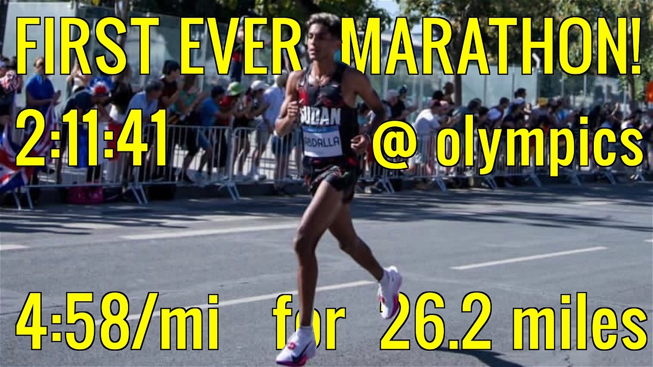 running 2:11 in my first ever marathon (at the olympics) - YouTube