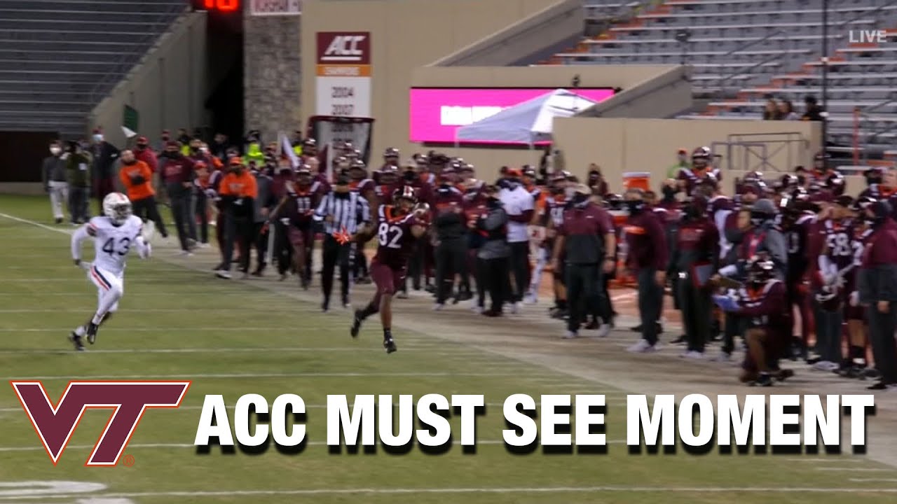 Virginia Tech TE James Mitchell Makes The One-Handed Grab | ACC Must ...