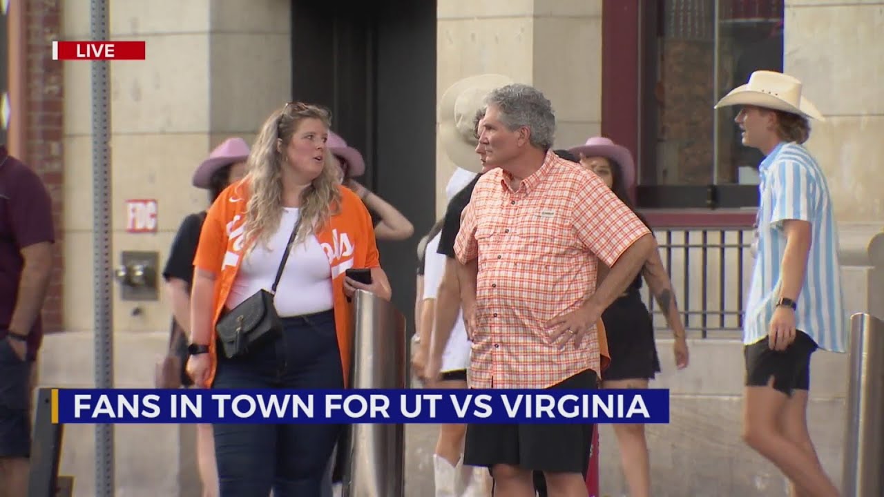 Fans in Nashville for Tennessee vs. Virginia - YouTube